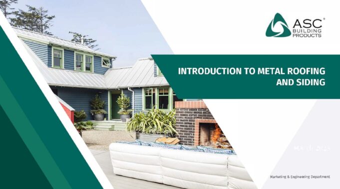 Metal Roofing and Siding Products by ASC Building Products